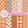 Free Pumpkin Spice Digital Papers