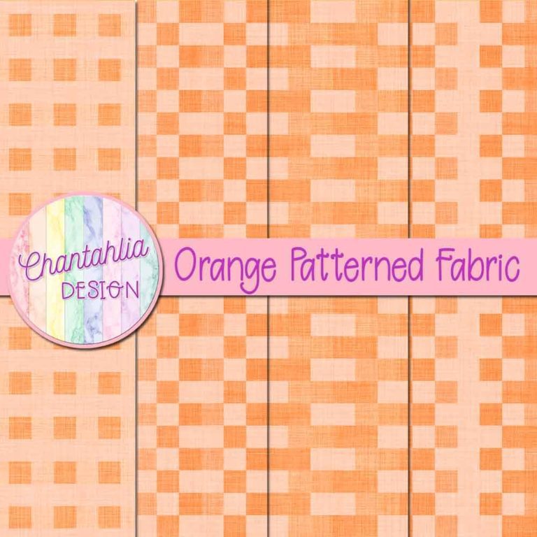 Orange Patterned Fabric Backgrounds