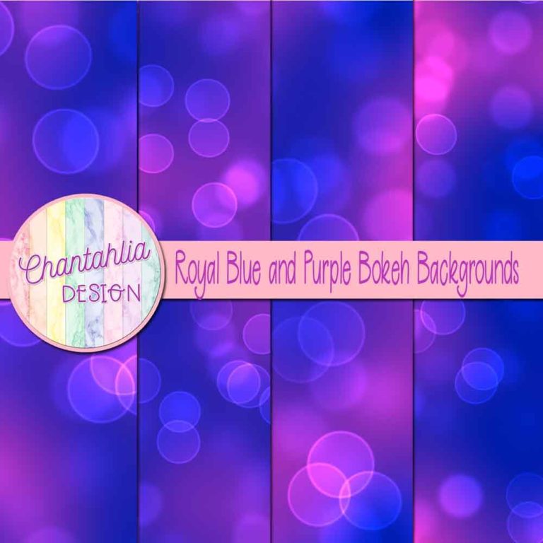 Royal Blue and Purple Bokeh Backgrounds