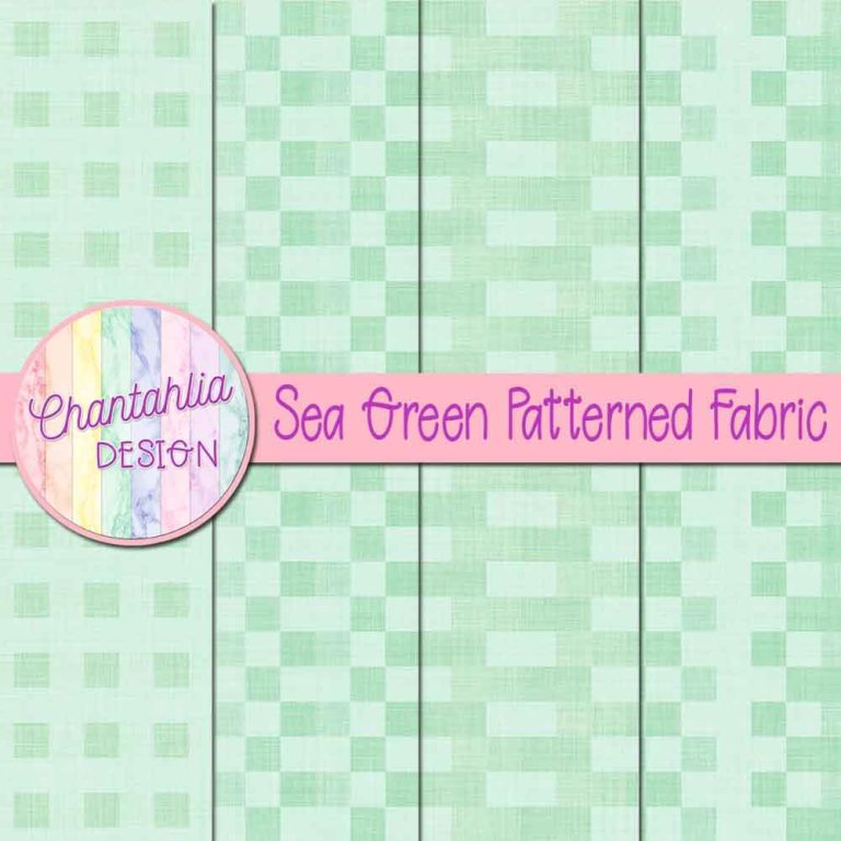 Sea Green Patterned Fabric Backgrounds