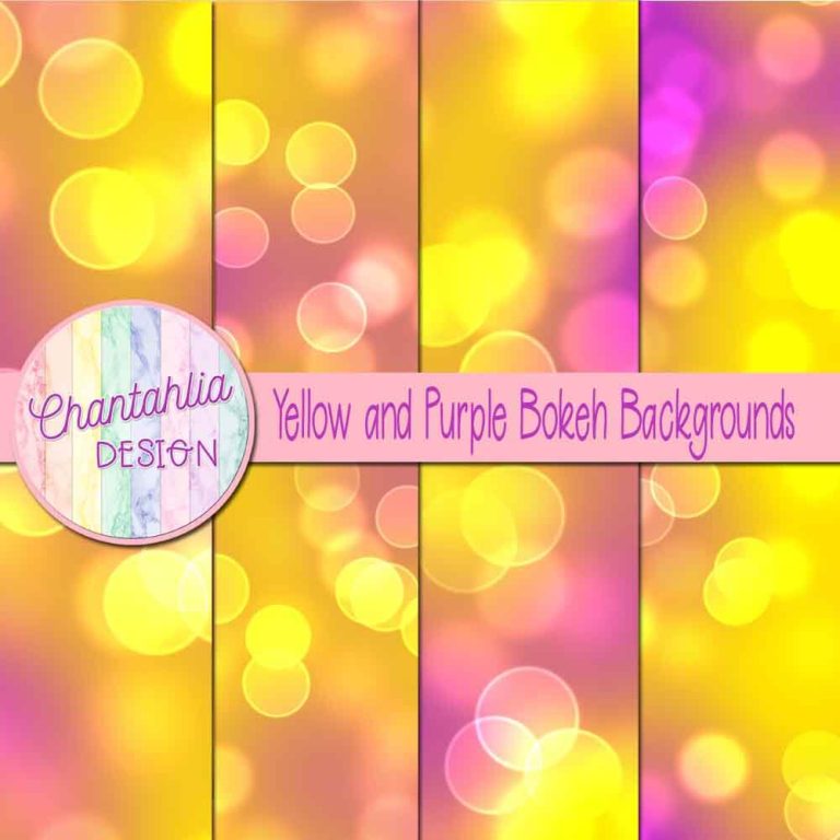 Yellow and Purple Bokeh Backgrounds