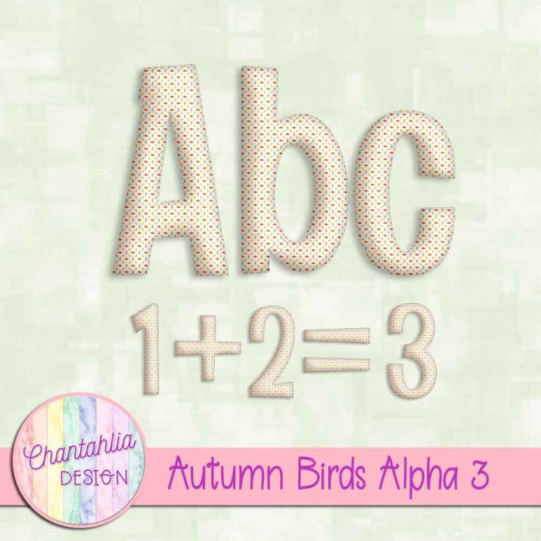 Free Alphas for Digital Scrapbooking, Bulletin Board Lettters and More