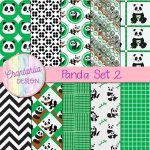 Panda Digital Papers Set 2