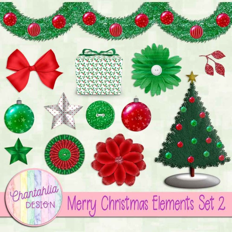 Merry Christmas Elements Set 2