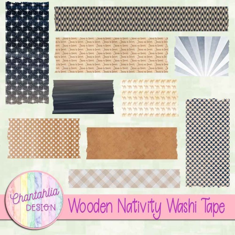 Wooden Nativity Washi Tape
