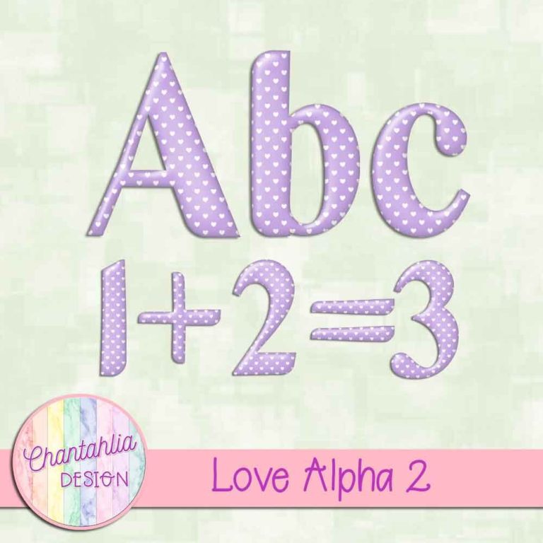 Free Alphas for Digital Scrapbooking, Bulletin Board Lettters and More