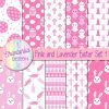 Pink and Lavender Easter Digital Papers