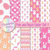 Pink and Peach Easter Digital Papers