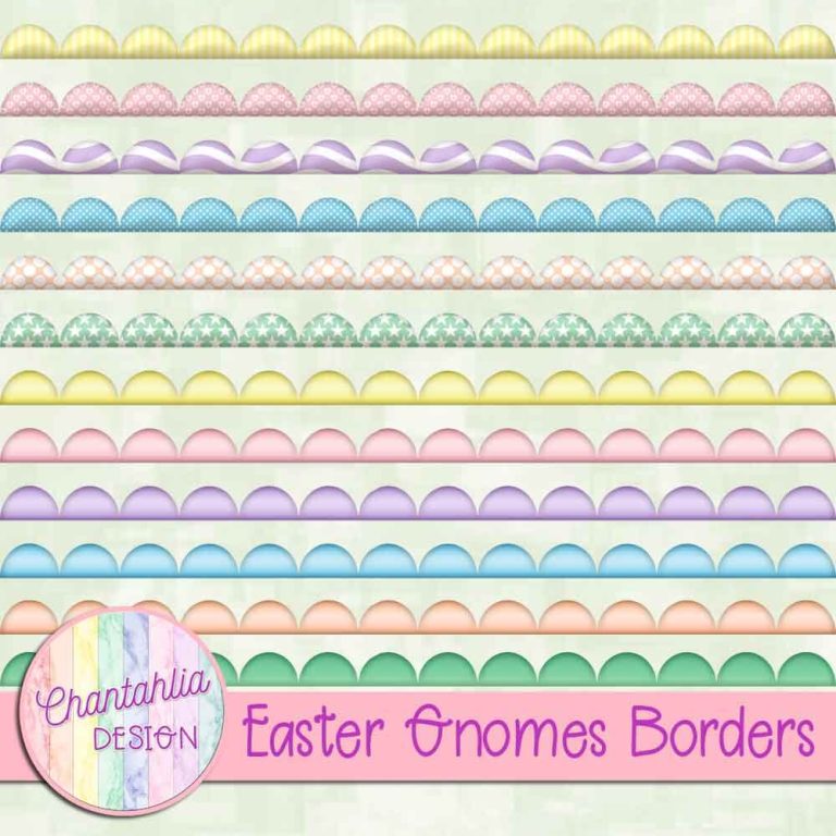 Easter Gnomes Borders