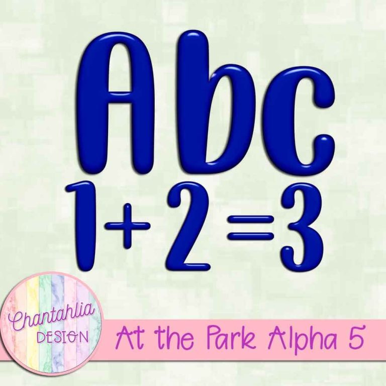 Free Alphas for Digital Scrapbooking, Bulletin Board Lettters and More