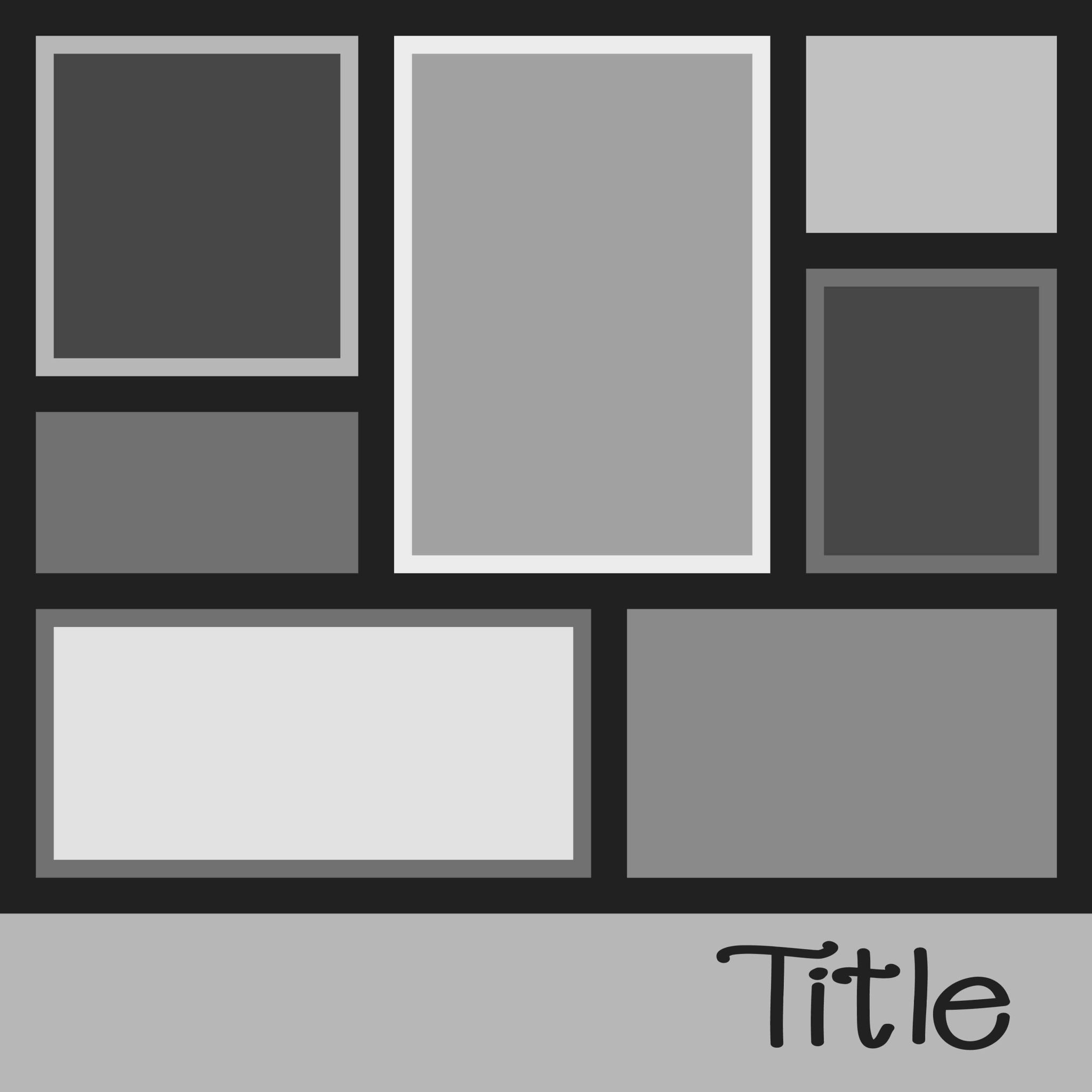 Digital Scrapbook Layout Template81