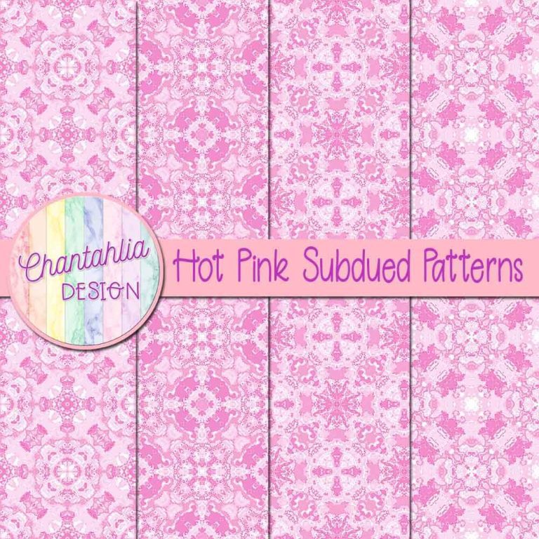 Hot Pink Subdued Patterns