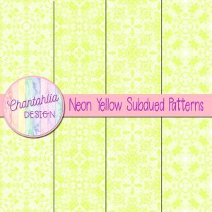 Neon Yellow Subdued Patterns