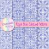 Royal Blue Subdued Patterns