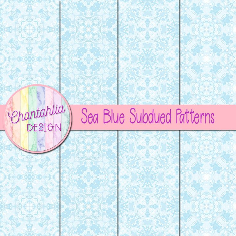 Sea Blue Subdued Patterns