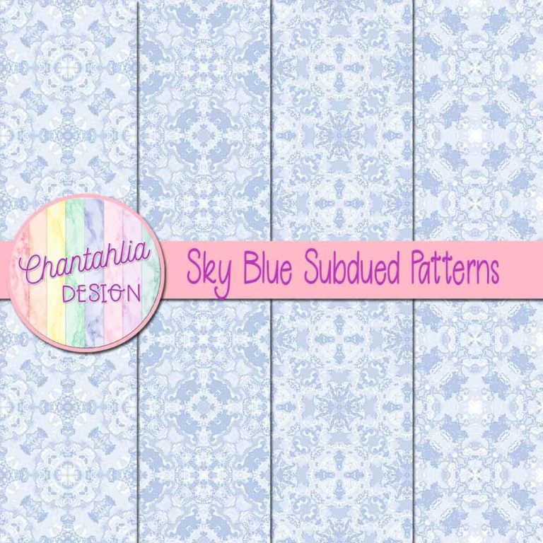 Sky Blue Subdued Patterns