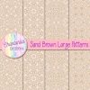Sand Brown Large Patterns Digital Papers