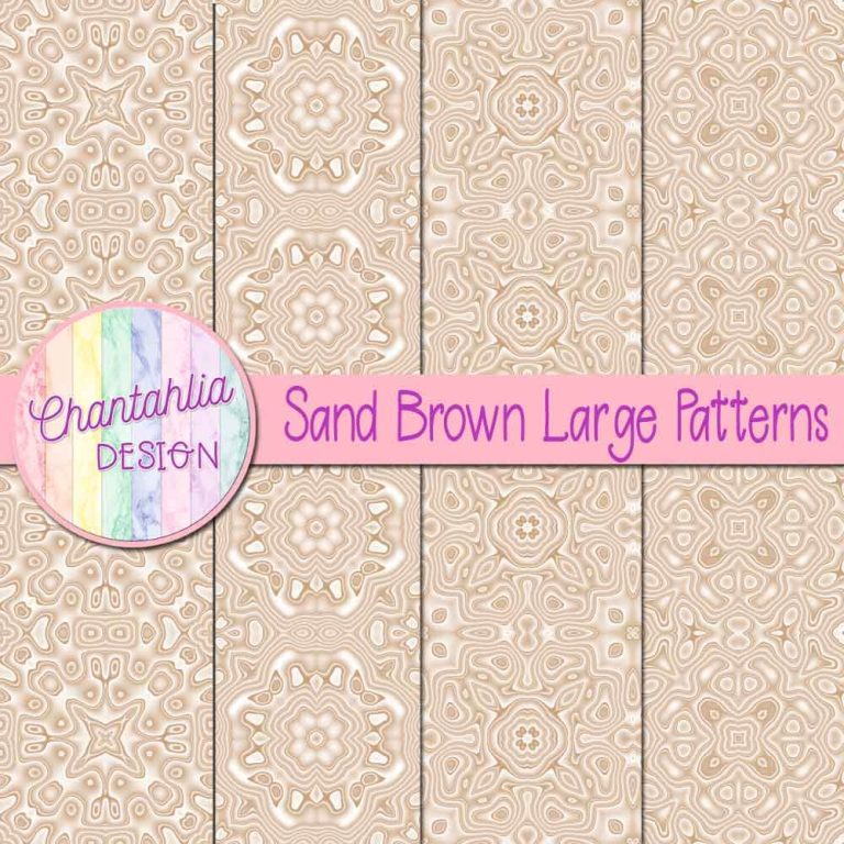 Sand Brown Large Patterns Digital Papers