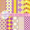 Yellow and Purple Digital Papers8