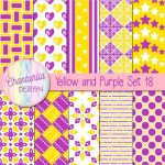 Yellow and Purple Digital Papers8
