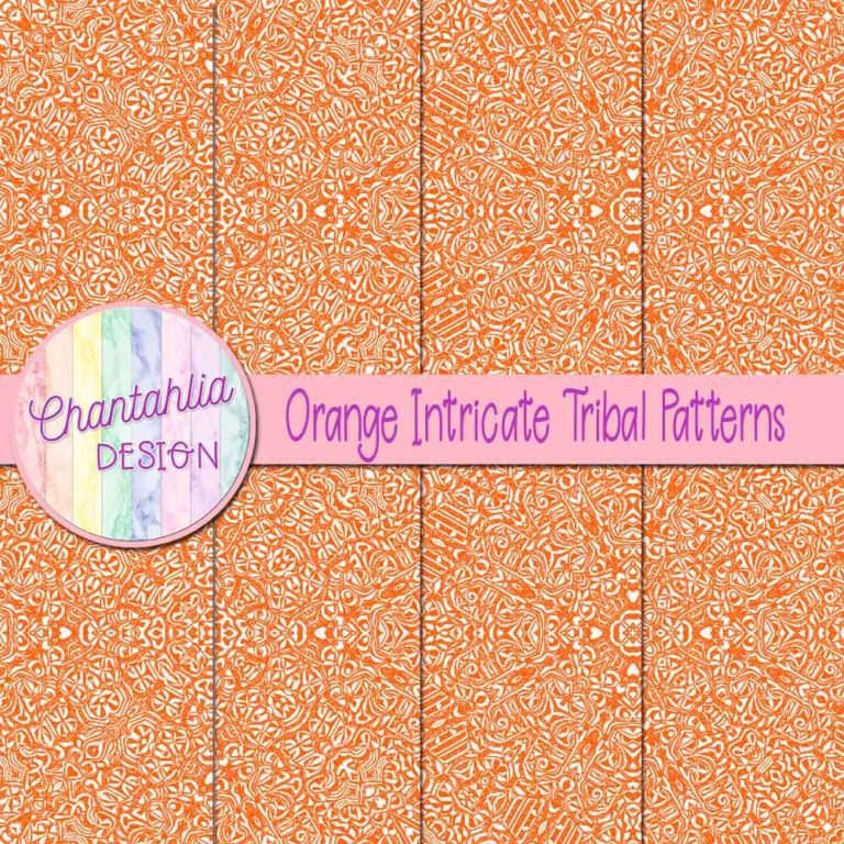 Orange Intricate Tribal Patterns