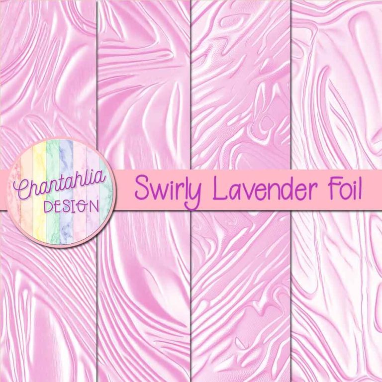 Lavender Swirly Foil Digital Papers