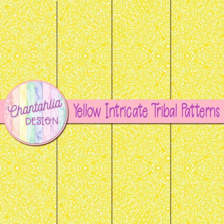 Yellow Intricate Tribal Patterns