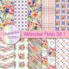 Watercolour Florals Digital Papers