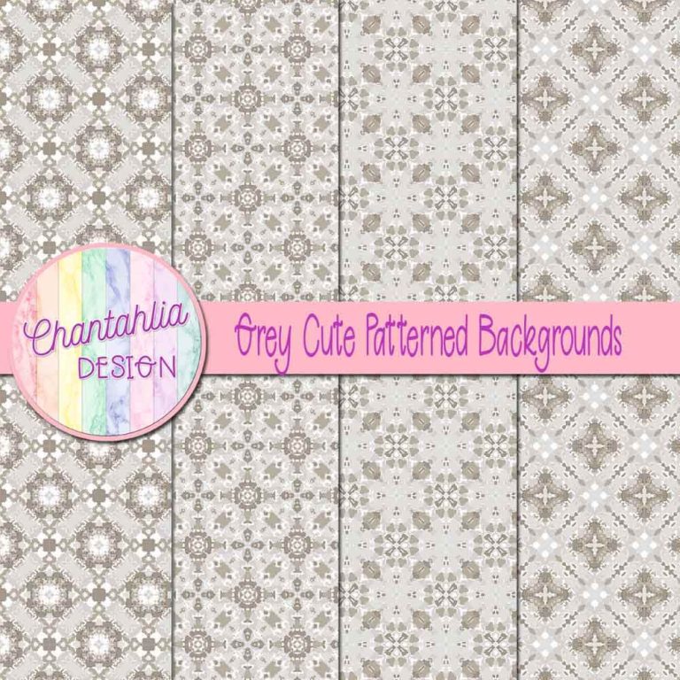 Grey Cute Patterned Backgrounds