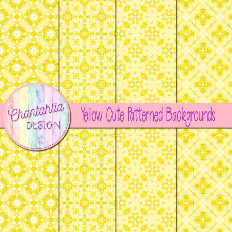 Yellow Cute Patterned Backgrounds