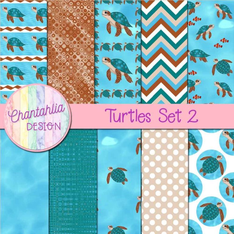 Turtles Digital Papers