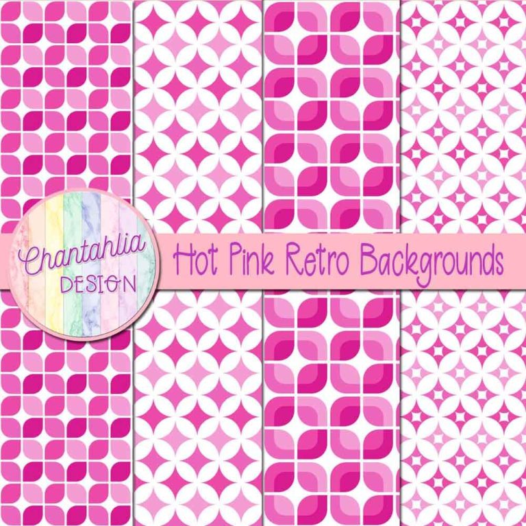 Hot Pink Retro Backgrounds