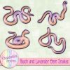 Peach and Lavender Gem Snakes
