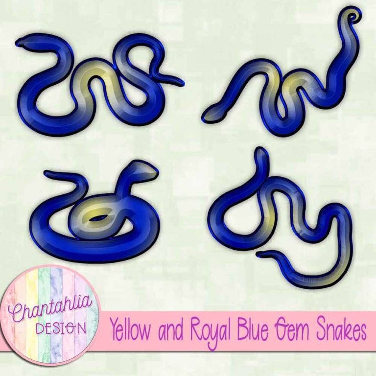 Yellow and Royal Blue Gem Snakes