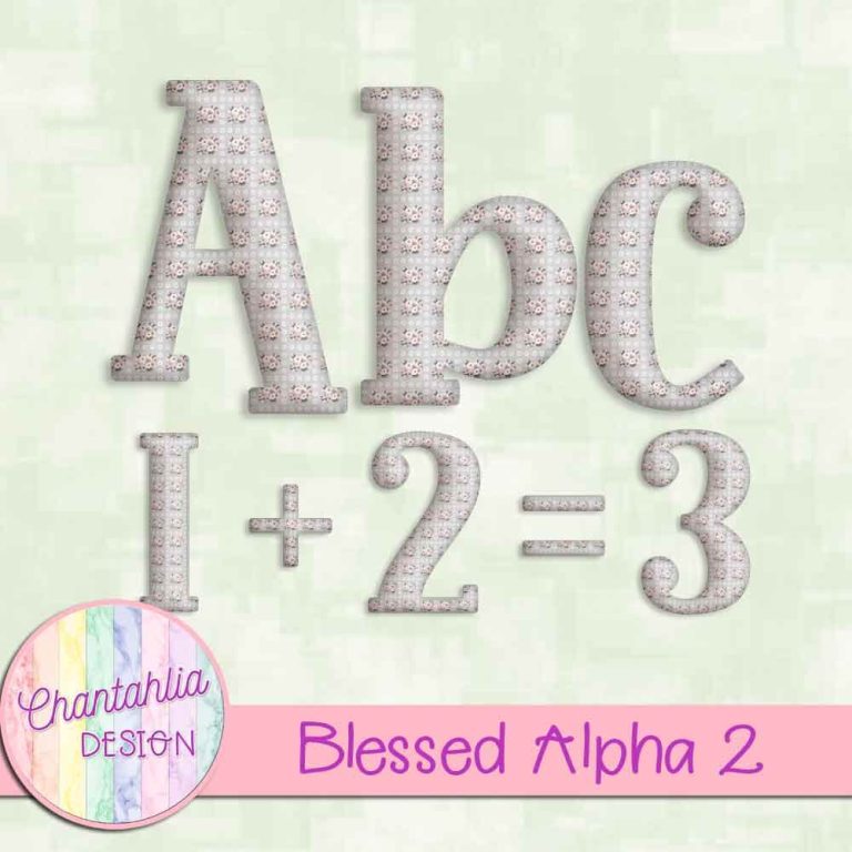 Free Alphas for Digital Scrapbooking, Bulletin Board Lettters and More
