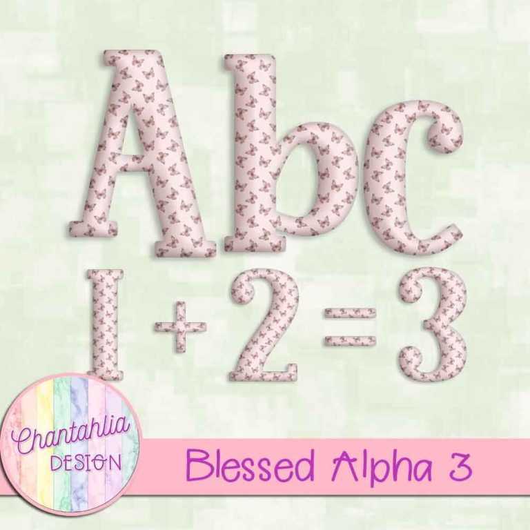 Free Alphas for Digital Scrapbooking, Bulletin Board Lettters and More