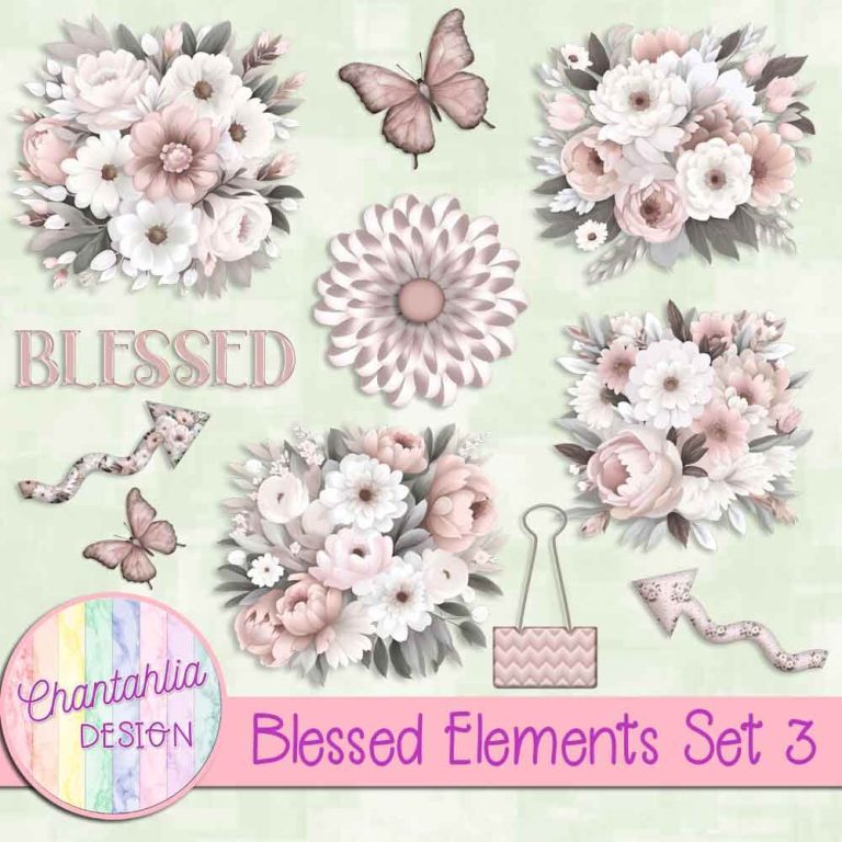 Free design elements / clip art for digital scrapbooking and other crafts