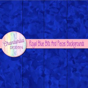 Royal Blue Bits and Pieces Backgrounds