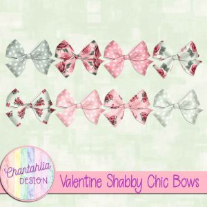 Valentine Shabby Chic Bows