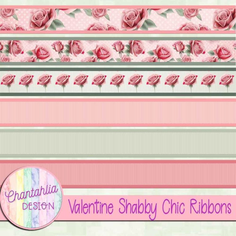 Valentine Shabby Chic Ribbons