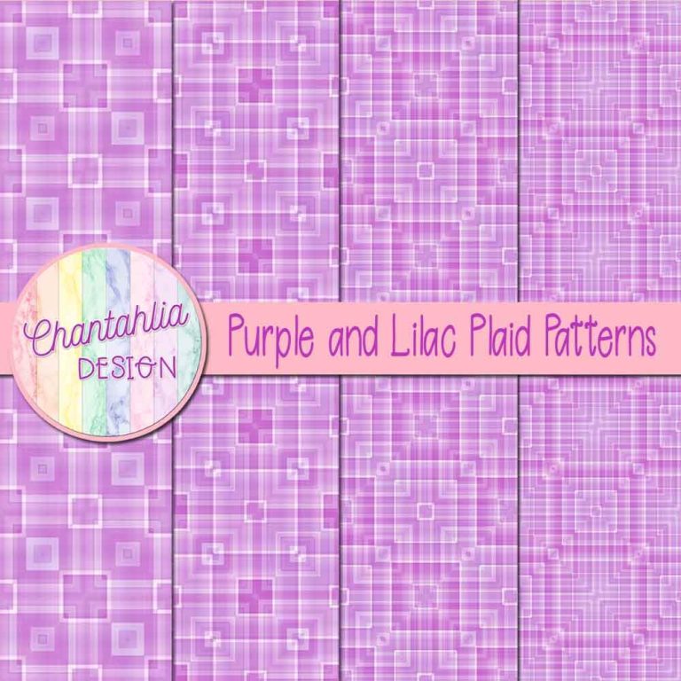 Purple and Lilac Plaid Patterns