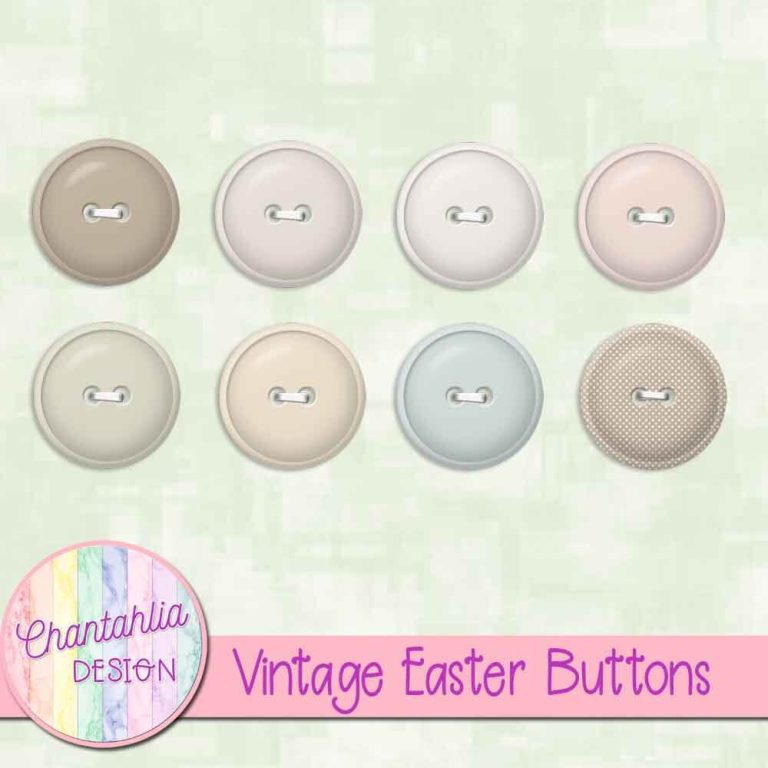 Vintage Easter Buttons