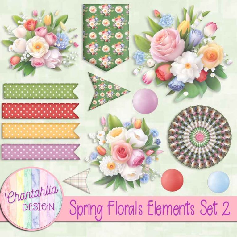 Spring Florals Elements Set 2 - Chantahlia Design