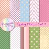 Spring Florals Digital Papers Set 3 - Chantahlia Design