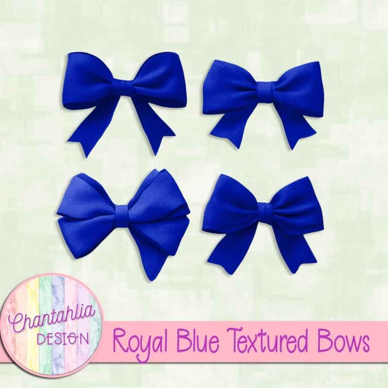Royal Blue Textured Bows
