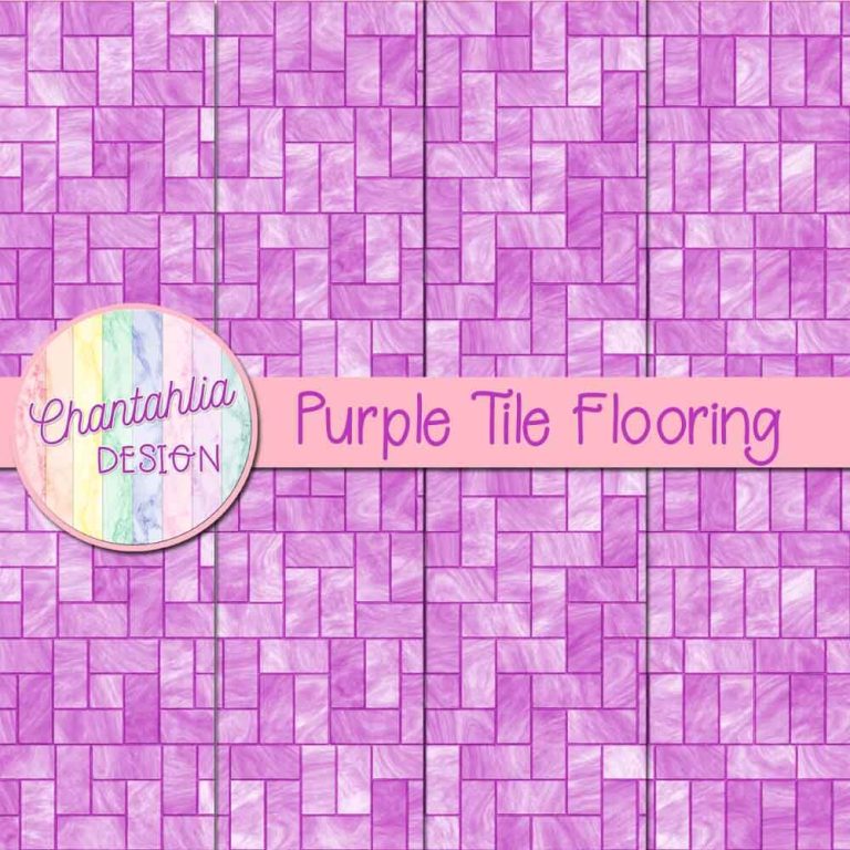 Purple Tile Flooring Digital Papers