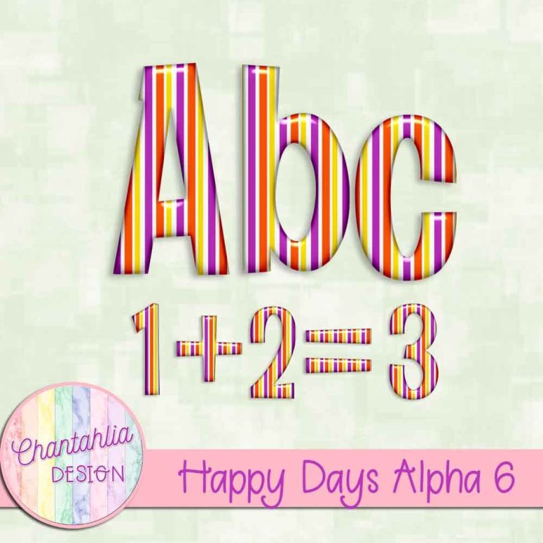 Free Alphas for Digital Scrapbooking, Bulletin Board Lettters and More