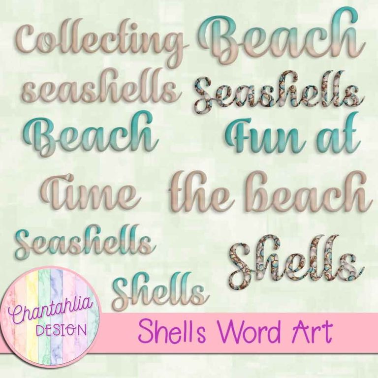 Shells Word Art