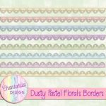 Dusty Pastel Florals Borders