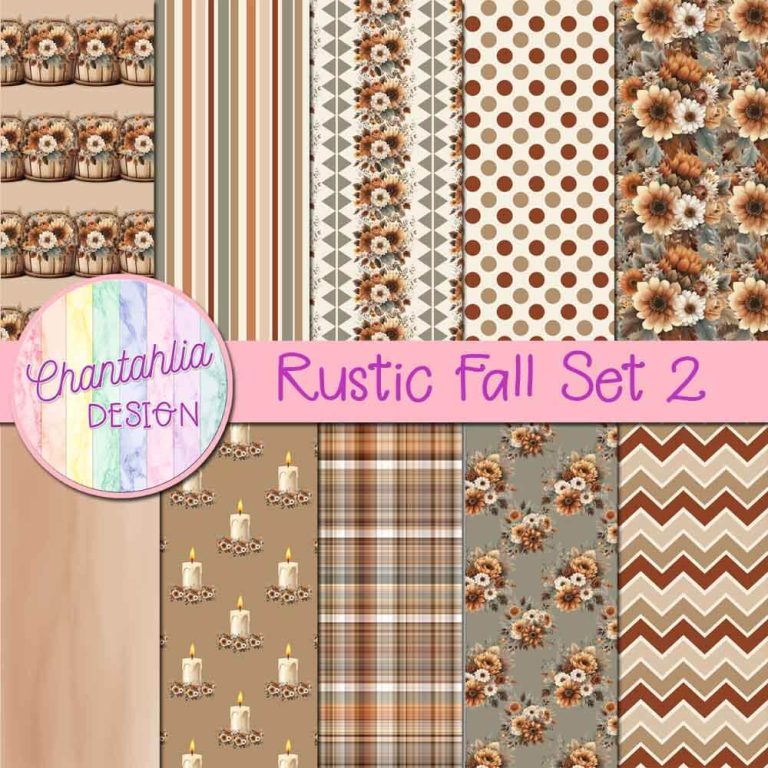 Rustic Fall Digital Papers